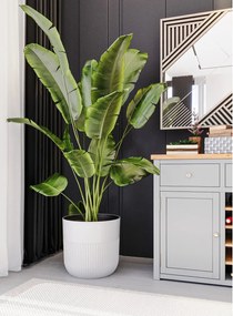 Plastový obal na květináč Luca 14 cm bílý