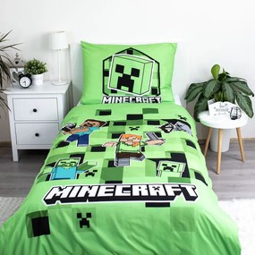 Dětské povlečení na jednolůžko z mikrovlákna 140x200 cm Minecraft – Jerry Fabrics
