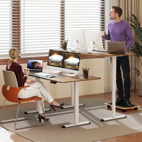 Costway Elektrický stojánek výškově nastavitelný stůl ergonomický stojánek