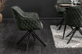 Invicta Interior Designová dřevěná kuchyňská židle zelená: Camprestre III