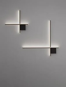 Designové nástěnné svítidlo Cross 50 černá