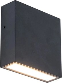 LUTEC LED nást. svítidlo GEMINI FX černé mat. 9,5W 750lm 3000K IP54 38x110x110mm