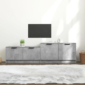 TV skříňka betonově šedá 158,5 x 36 x 45 cm kompozitní dřevo