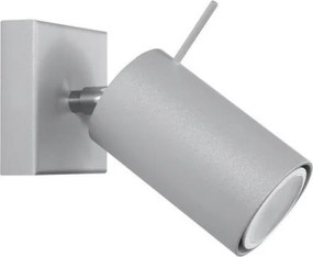 Nástěnné bodové svítidlo SOLLUX Ring 1 GU10 1x40W bez zdroje SL.0449 šedá