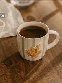Sinsay - Hrnek s podzimním potiskem - béžová