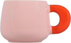 Růžový hrnek z kostního porcelánu 470 ml Coco – ONA