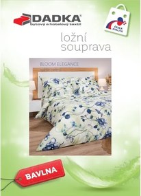 DADKA Bavlněné povlečení Bloom elegance světle zelená 140x200, 70x90 cm