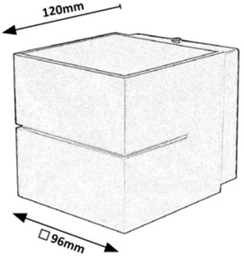Rabalux 7017 - Nástěnné svítidlo KAUNAS 1xG9/10W/230V černá