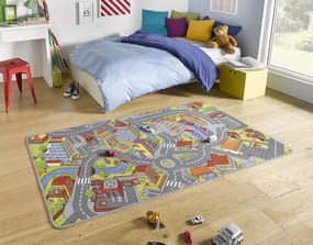Hanse Home Collection koberce Dětský kusový koberec Play 102379 (silnice) Rozměry koberců: 200x300