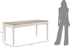 Designový jídelní stůl Gerlinde 180 cm bílý