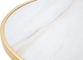 Odkládací stolek Glam 50 cm zlatý/mramor