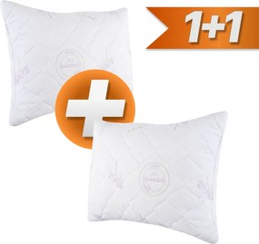 Polštář prošívaný antialergický 50 x 70 cm Lavender EMI 1+1 ZDARMA