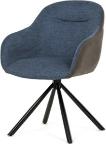 Jídelní židle Autronic modrá Látka DCH-Y1143 BLUE2