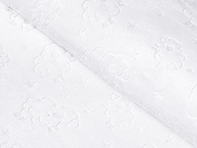 Biante Dětská oboustranná deka Mikroplyš/Polar MIP-001 Beránci - bílá 75x100 cm