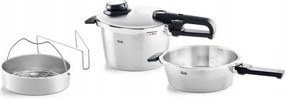 Fissler Vitavit Premium Sada s tlakovým hrncem, 4 kusy (6 l Ø 22 cm a hrnec