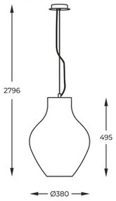 Závěsné svítidlo BRESSO P19066A-D38