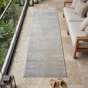 Vnitřní a venkovní běhoun ve stříbrné barvě 80x250 cm Nova 1204 – Ayyildiz Carpets