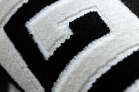 Dywany Łuszczów, Kusový koberec Gloss 6776 85 greek black/ivory, 80x150, černobílá, chodba / předsíň