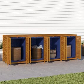 Zahradní úložný box 280 x 87 x 104 cm masivní akáciové dřevo 3155244