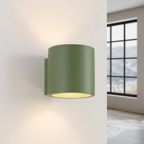 Sollux Lighting Nástěnné svítidlo ORBIS 1 olivově zelené