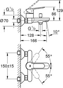 Grohe - Vanová baterie, chrom