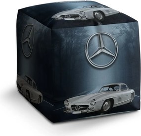 Sablio Taburet Cube Mercedes-Benz 300 SL V lese - 50x50x50 cm
