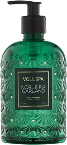 dárková sada Noble Fir Garland, tekuté mýdlo ve skle 375 ml + svíčka 184 g