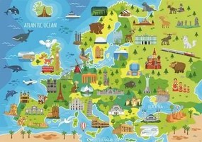 EDUCA Puzzle Mapa Evropy / 150 dílků / od 6 let