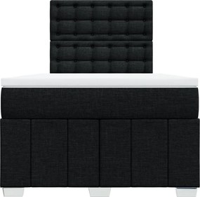 Box spring postel s matrací černá 120x190 cm textil 3291623