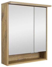BPS-koupelny Zrcadlová skříňka závěsná s LED osvětlením Mateo 60 ZS