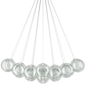 Lodes 22128 0027 Random Cloud 23 ø28, závěsné svítidlo LED 23 x 5W 2700K, čiré sklo, rozměr 172x139cm