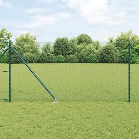 Řetězová plotová konstrukce s hroty 10 x 1,2 m Zelená Síťovina 3351150