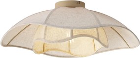 Japandi stropní svítidlo béžová látka 55cm - Haru