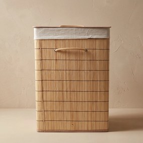 Bambusový koš na prádlo, 40 x 19 x 57 cm