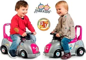 CHICOS Odrážedlo Star Kids 3v1 růžová