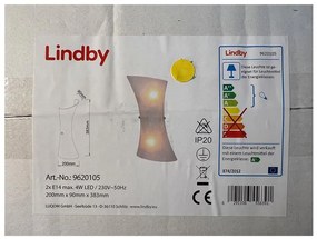 Lindby | Lindby - Nástěnné svítidlo EBBA 2xE14/4W/230V | LW0365