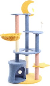 Škrabadlo pro kočky fudajo – 132 cm, modrá (64242)