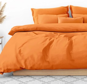 Goldea bavlněné ložní povlečení - oranžové 140 x 220 a 70 x 90 cm
