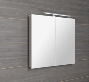 Sapho Sapho, GRETA galerka s LED osvětlením, 81x70x14cm, bílá mat, GR080-0031