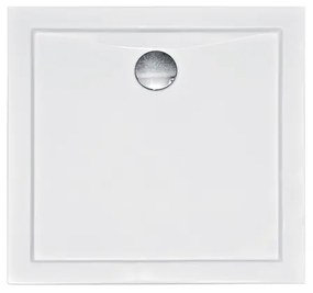 Besco Čtvercová akrylátová sprchová vanička AQUARIUS SQ 80x80 (90x90) SlimLine Barva: Bílá, Rozměry (cm): 90x90