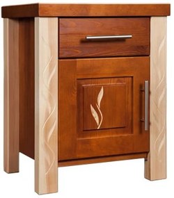 dřevěný noční stolek z kolekce z kolekce Amanda řezba jandre