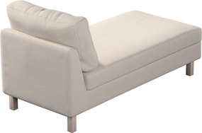 Potah na šezlong IKEA Karlstad samostatný, krátký barva šedá látka pletený vzor