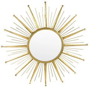 Zlaté zrcadlo ve tvaru slunce 141031