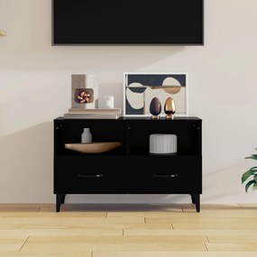 TV skříňka černá 80 x 36 x 50 cm kompozitní dřevo - Default Title