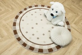 Koberec Tanami Kids C5726A krémový / béžový kruh