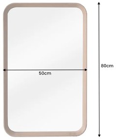 Designové nástěnné zrcadlo Rotterdam 80 cm dub