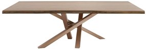 RIFLESSI - Stůl SHANGAI se dřevěnou deskou (50mm)