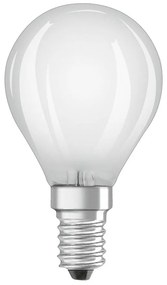 Matná LED mini žárovka E14 4 W CLASSIC P, studená denní bílá