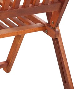 Skládací zahradní židle 3 ks masivní akáciové dřevo,  310293
