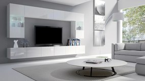 Gibmeble obývací stěna Calabrini 3 barevné provedení bílá